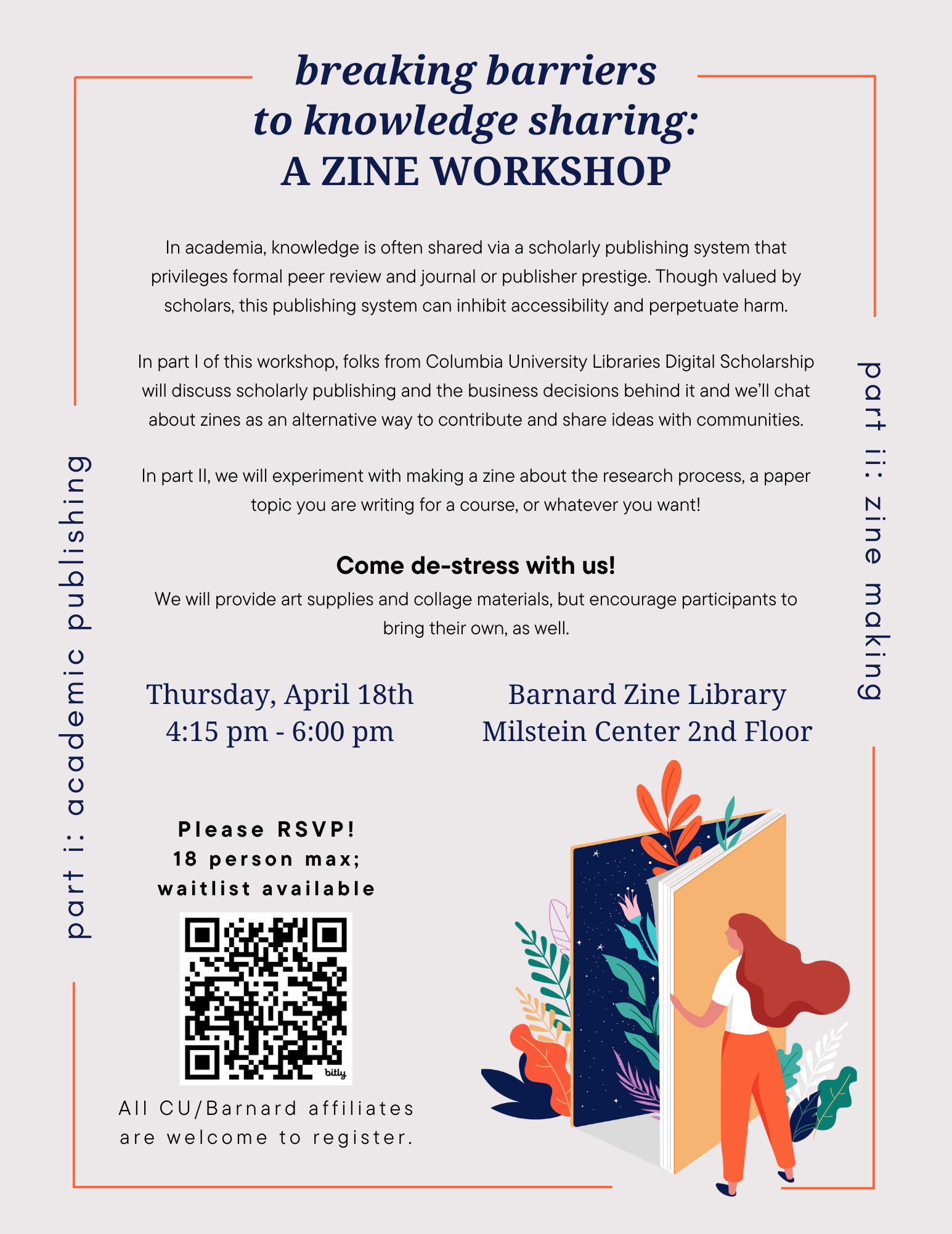 Breaking Barriers to Knowledge Sharing: A Zine Workshop | Barnard Library